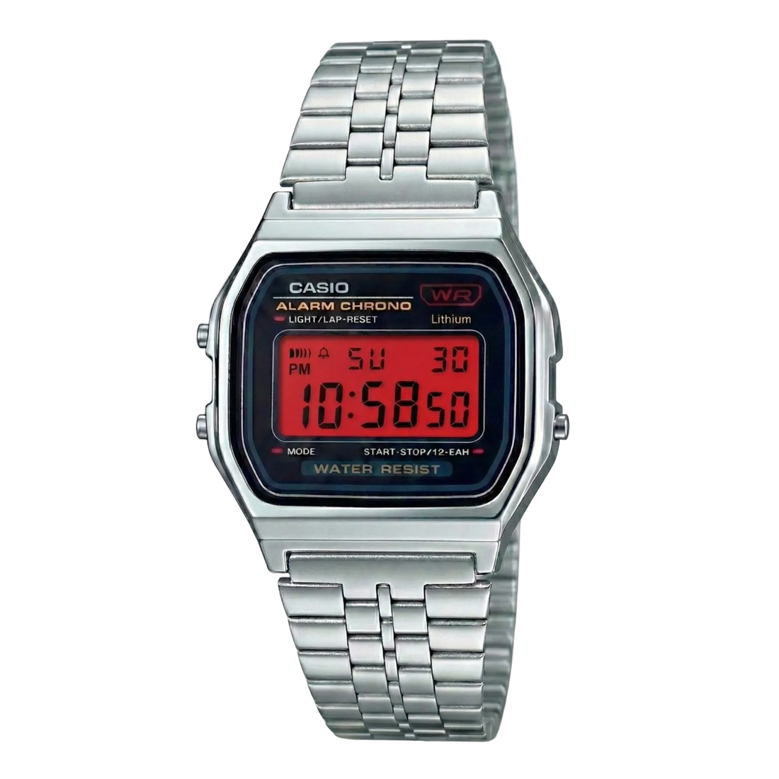 Casio A159WA Red Customized Watch – K Time